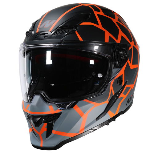 Nitro N601 DVS Volcano Helmet Satin Black Orange | J&S Accessories