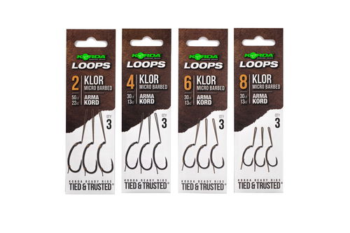Korda Loop Rigs Klor Barbed | Hampton Springs
