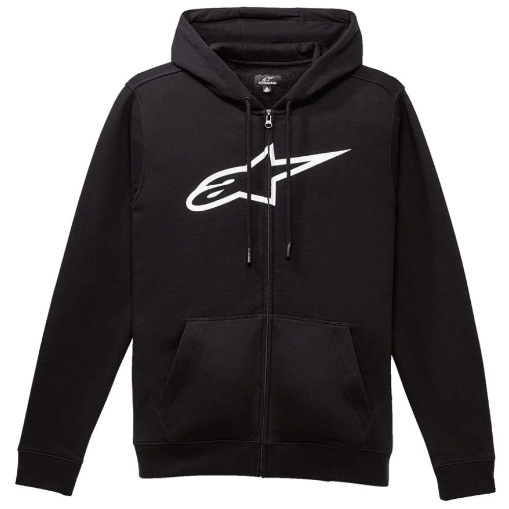 Alpinestars Ageless Zip Hoodie V3 Black White | J&S Accessories