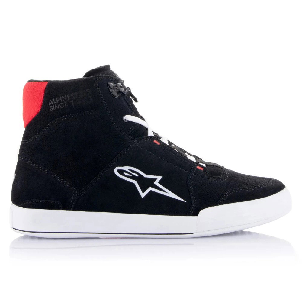 Alpinestars Chrome Shoes Black White Bright Red | J&S Accessories
