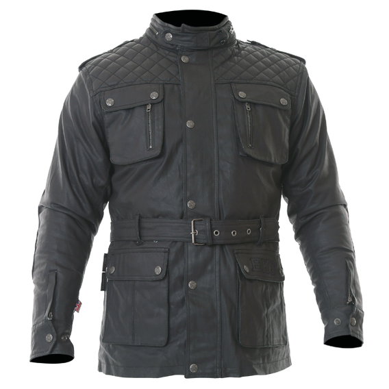 BKS Hawker Wax Cotton Jacket - Black - FREE Delivery
