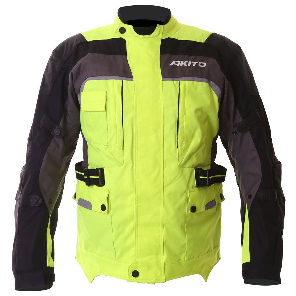 Akito Typhoon Jacket - Black/Grey/Yellow - Next Working Day Delivery ...