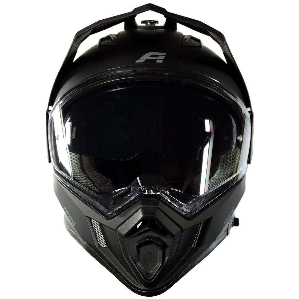 Akito Adventure Helmet - Satin Black - Next Working Day Delivery | J&S ...