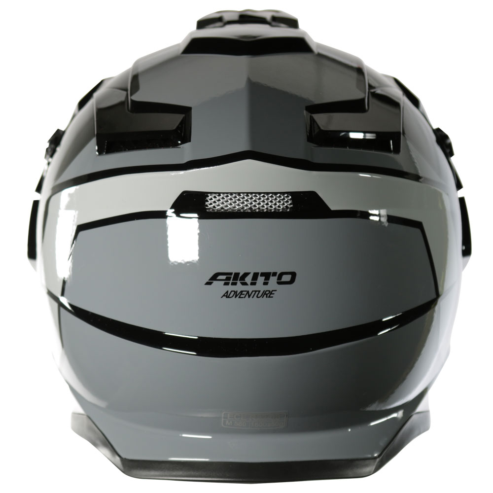 Akito Adventure Helmet - Black/Grey/Grey - Next Working Day Delivery ...