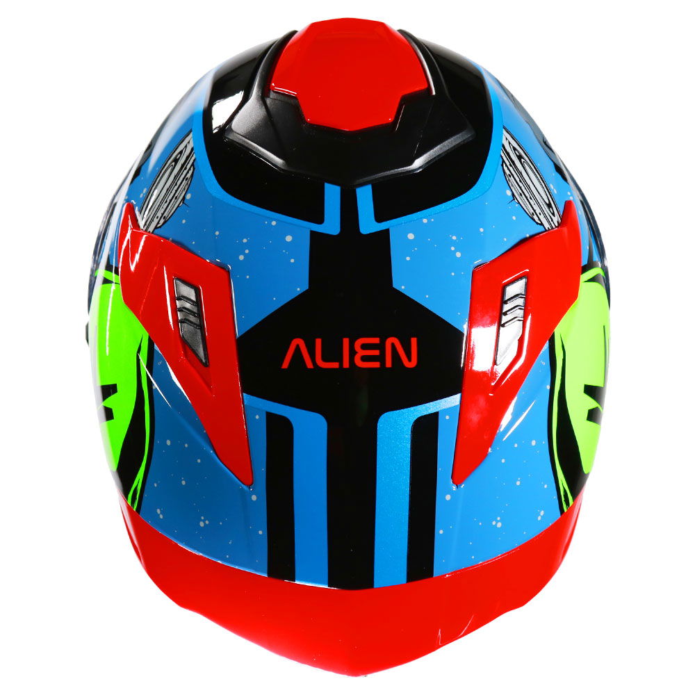 Frank Thomas FT62 SV Alien Helmet - Red/Blue/Green - Next Working Day ...