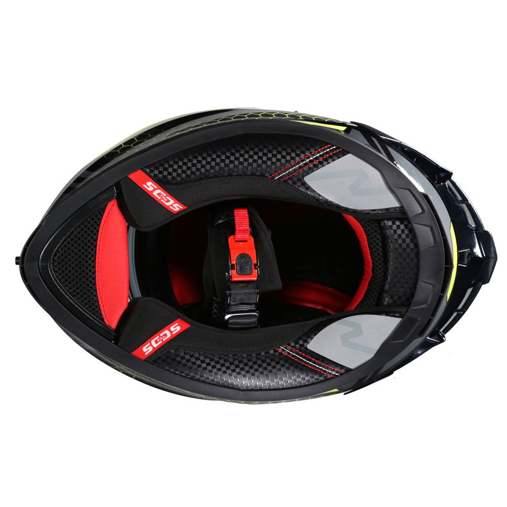 Nitro N501 Apex DVS Helmet - Black/Gunmetal/Safety Yellow - Next ...