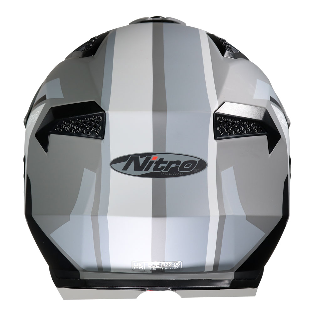 Nitro NZ302 Fighter Helmet - Satin Black/Grey/Gun - FREE Delivery | J&S ...