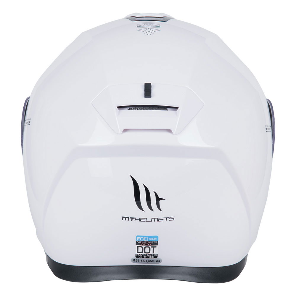 MT Gecko Helmet - Pearl White - FREE Delivery | J&S Accessories
