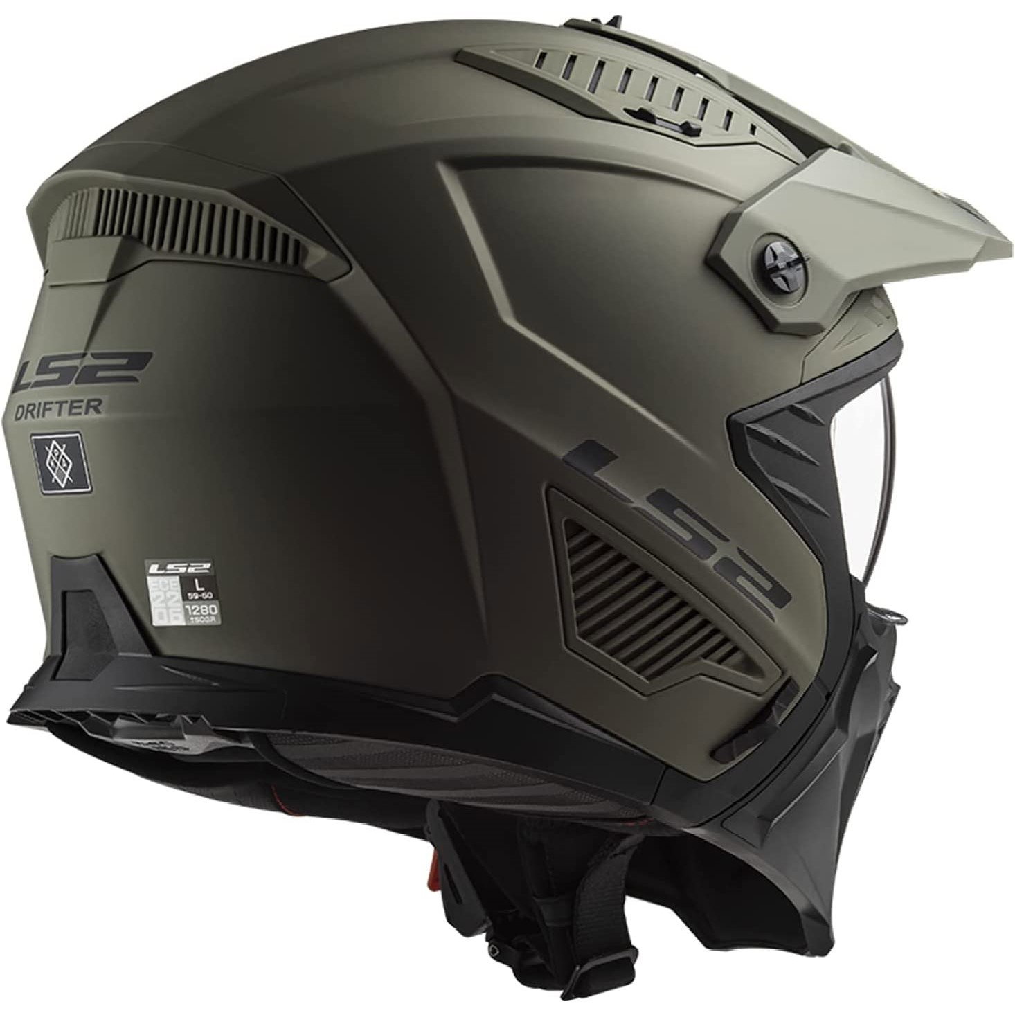 LS2 OF606 Drifter Helmet Matt Sand | J&S Accessories