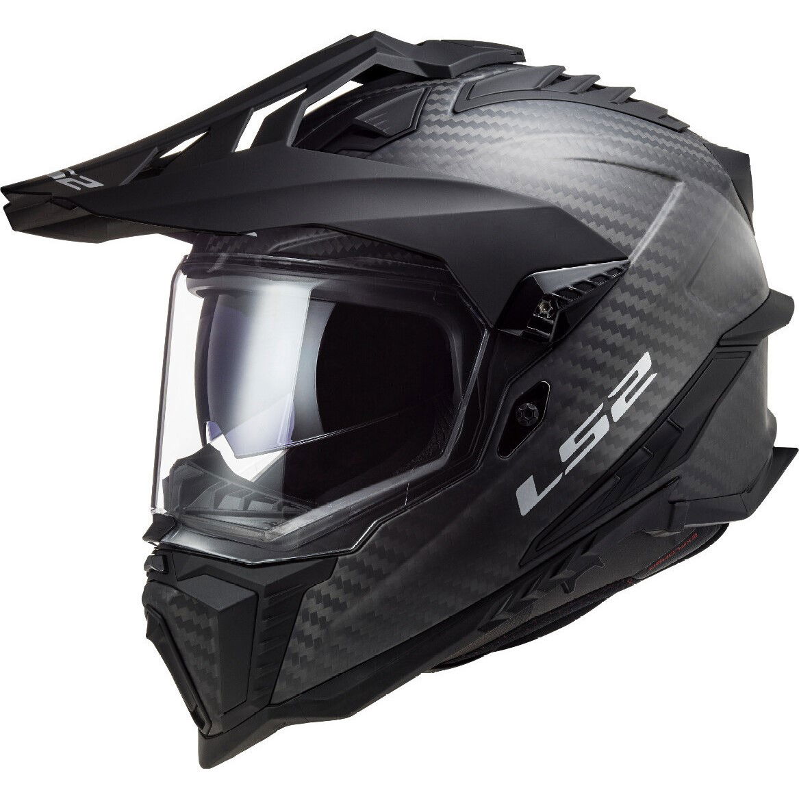 LS2 MX701 Explorer Carbon Helmet - Solid Carbon - FREE Delivery | J&S ...