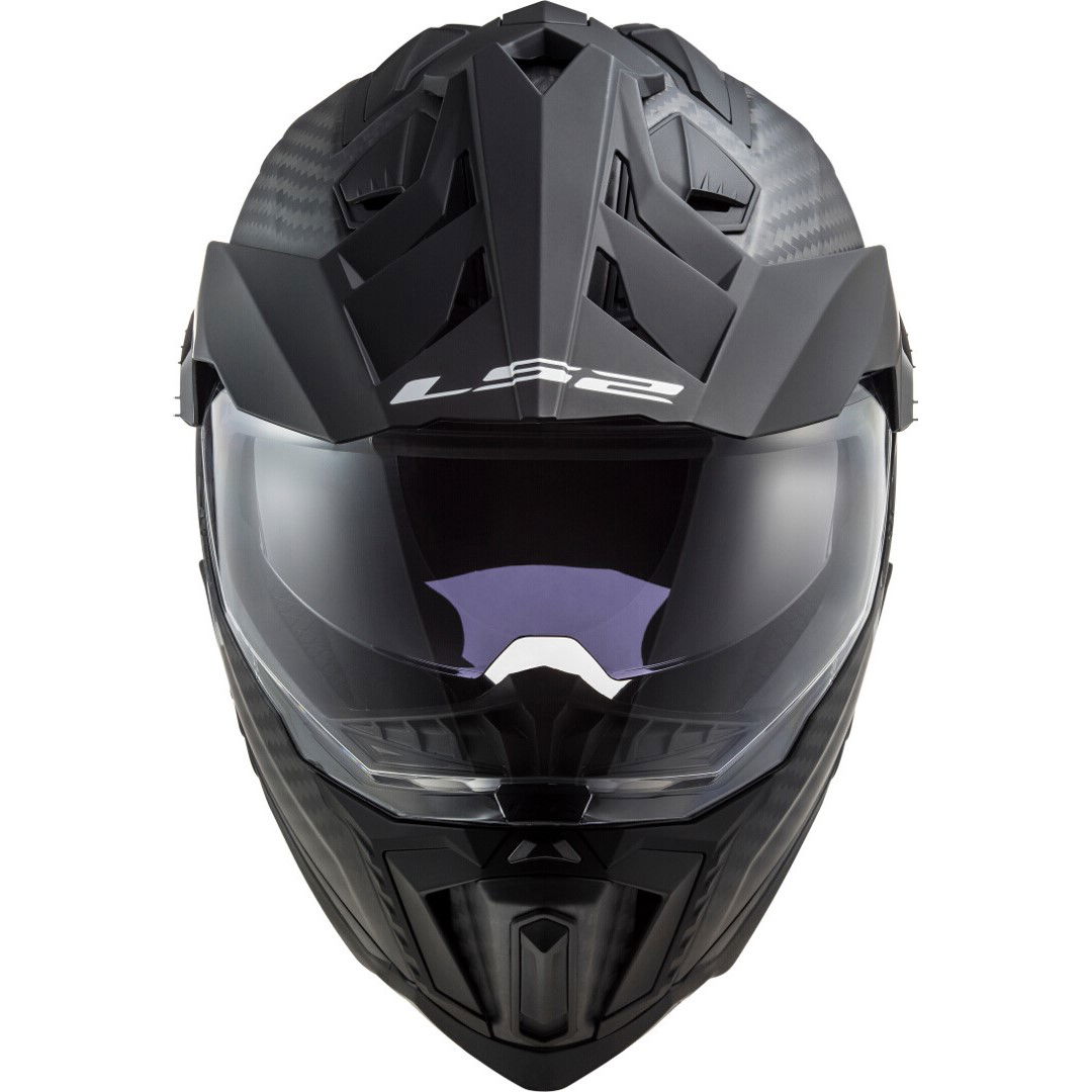 LS2 MX701 Explorer Carbon Helmet - Solid Carbon - FREE Delivery | J&S ...