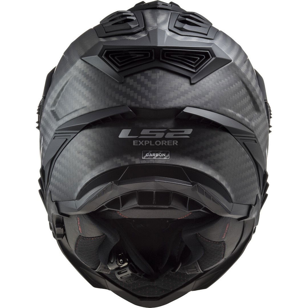 LS2 MX701 Explorer Carbon Helmet - Solid Carbon - FREE Delivery | J&S Accessories