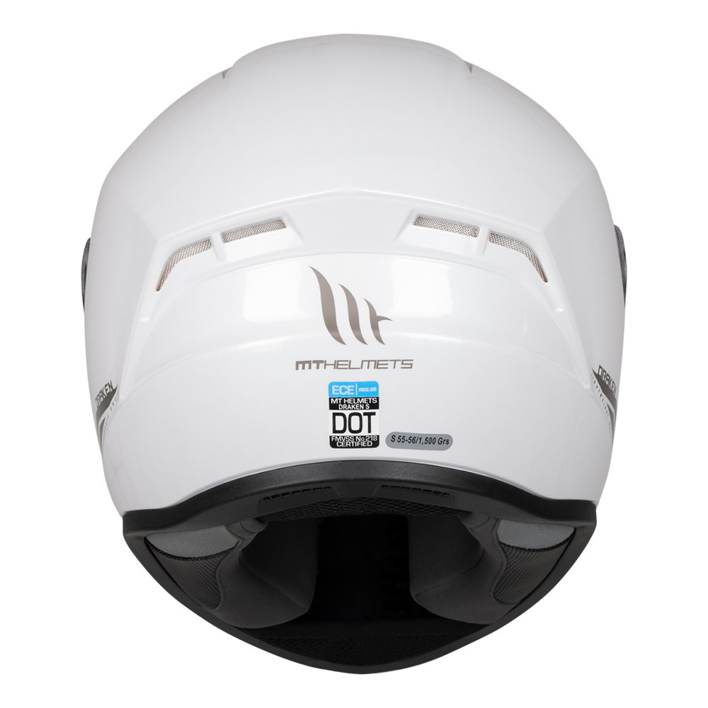 MT Draken Helmet Pearl White | J&S Accessories